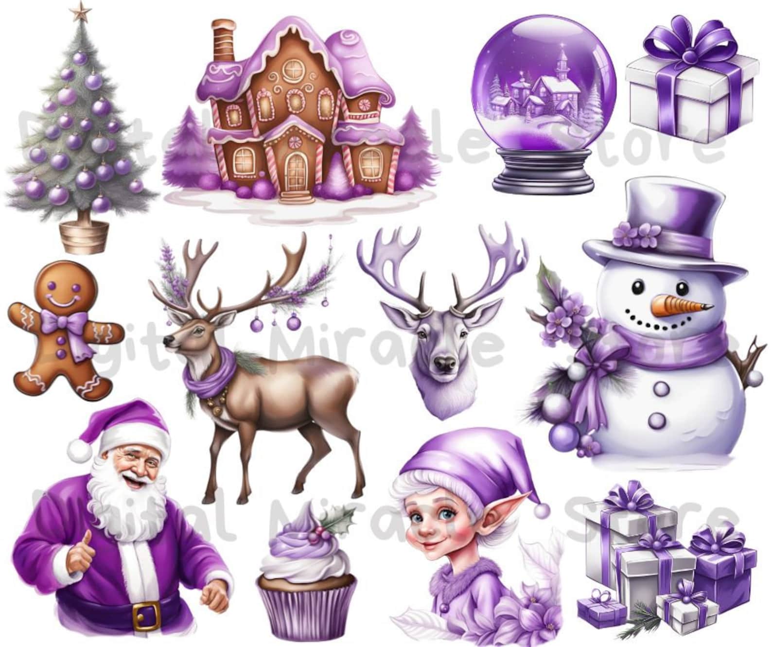 Purple Christmas PNG, Purple Christmas Clip Art, Purple Christmas ...