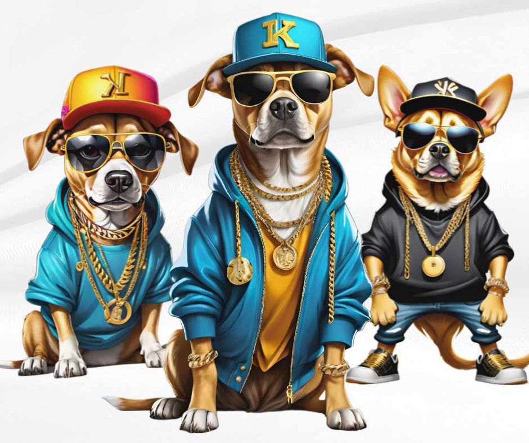 Hip Hop Dog, Gangster Dog, Cool Dog PNG, Dog Wearing Sunglasses, Rapper ...
