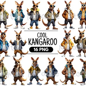 Cool Kangaroo, Funny Kangaroo, Hip Hop Kangaroo, Australian Animals ...