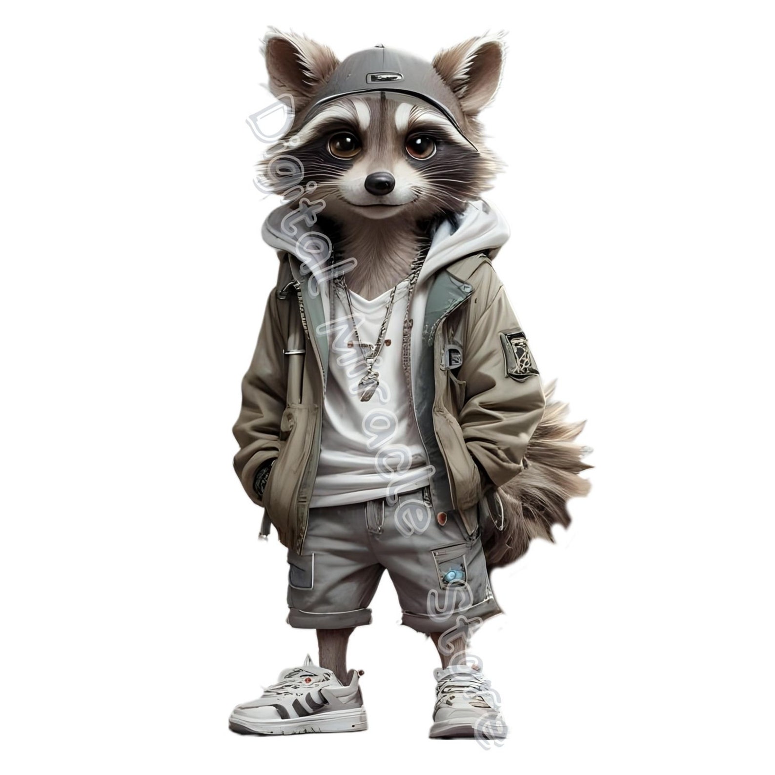 Hip Hop Raccoon, Cartoon Raccoon, Funny Raccoon PNG, Raccoon With Hat ...
