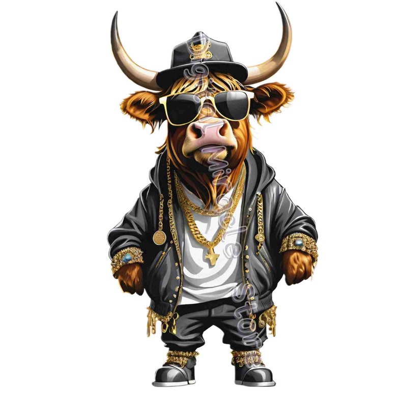 Funny Cow PNG, Gangster Cow, Cool Cow, Streetwear Cow, Hip Hop Cow ...