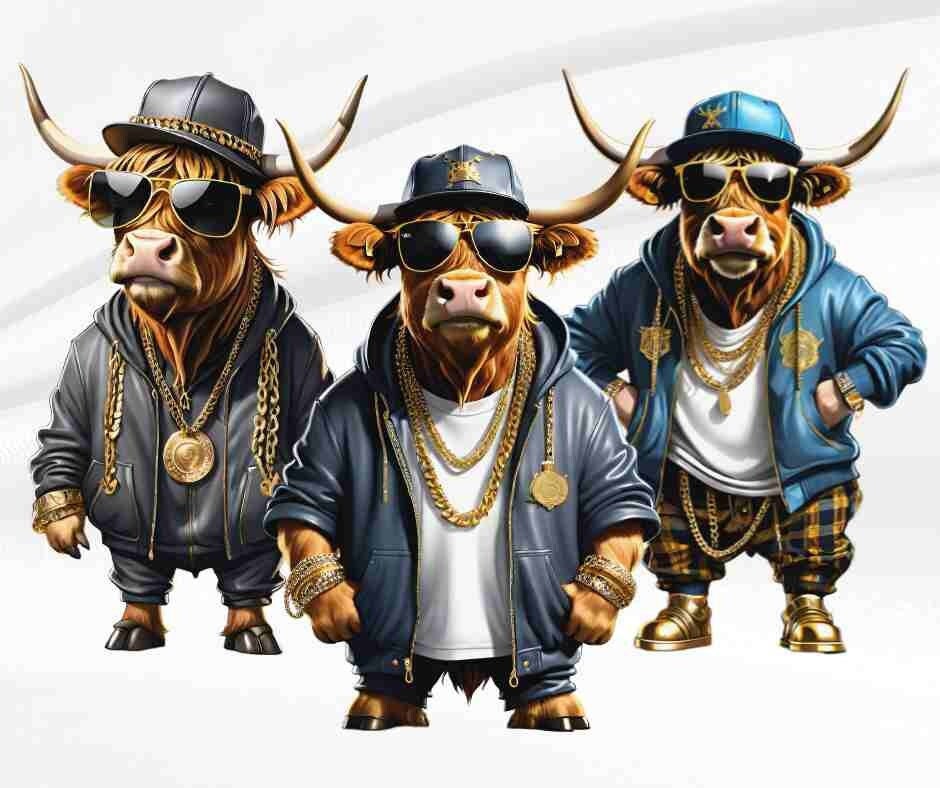 Funny Cow PNG, Gangster Cow, Cool Cow, Streetwear Cow, Hip Hop Cow ...