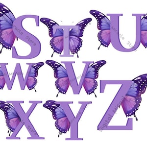 Butterfly Letters, Butterfly ABC, Butterfly Wing Letters, Butterfly ...