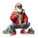 Cool Santa PNG, Santa With Sunglasses, Funny Santa, Hip Hop Santa ...