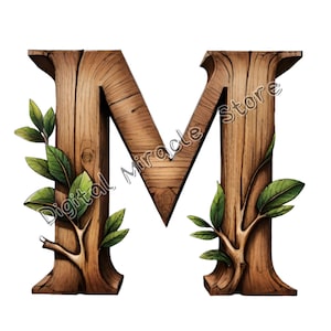 Wood Alphabet PNG, Rustic Font, Wood Letters PNG, Wood Font, Boho ...