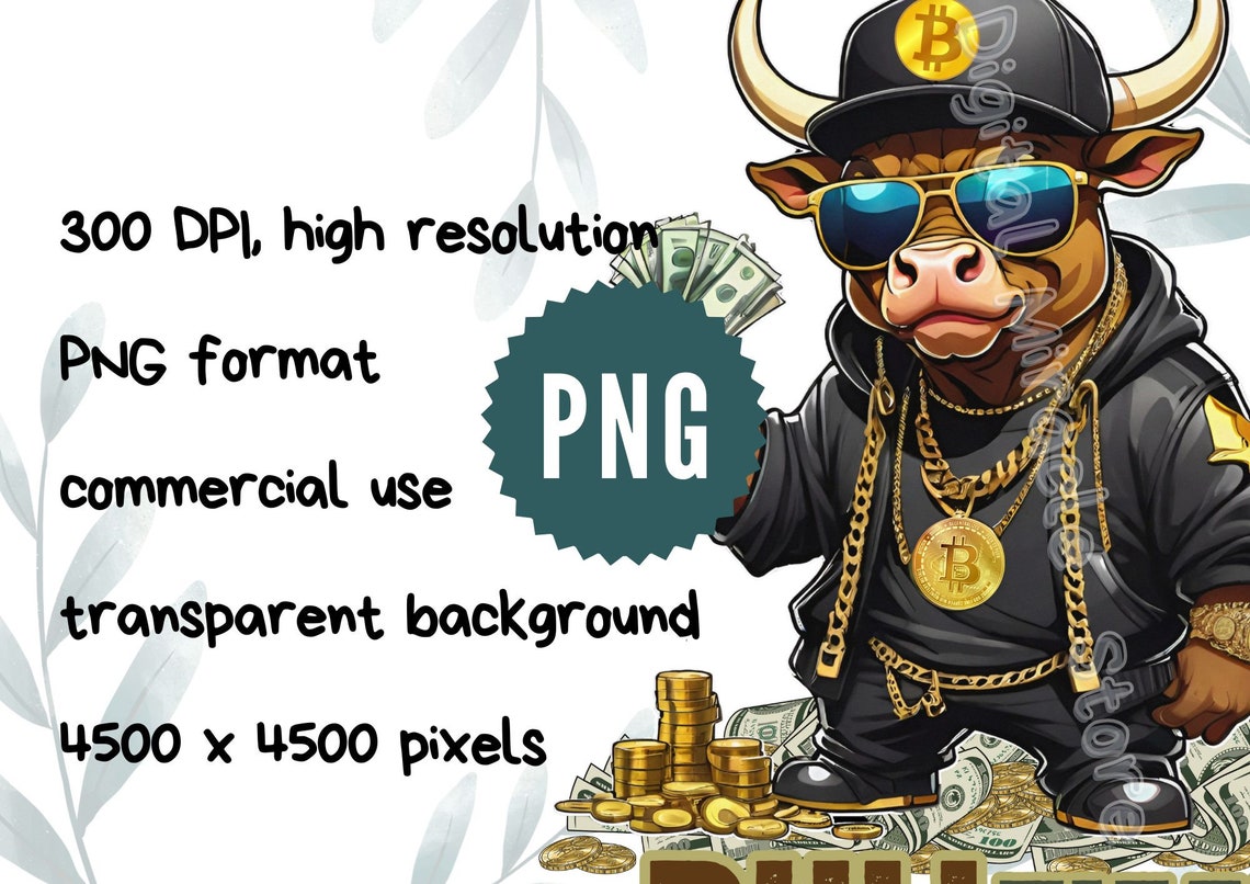 Bitcoin Bull, Bull Time PNG, Bitcoin PNG, Bitcoin Digital Art, Crypto ...