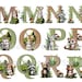 Woodland Alphabet, Forest Alphabet, Woodland Animals Clipart, Cute ...