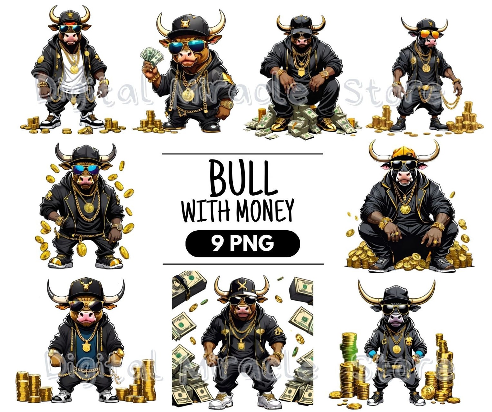 Crypto Bull, Gangster Bull, Bitcoin Bull, Bull Bank, Bull Money, Hip ...