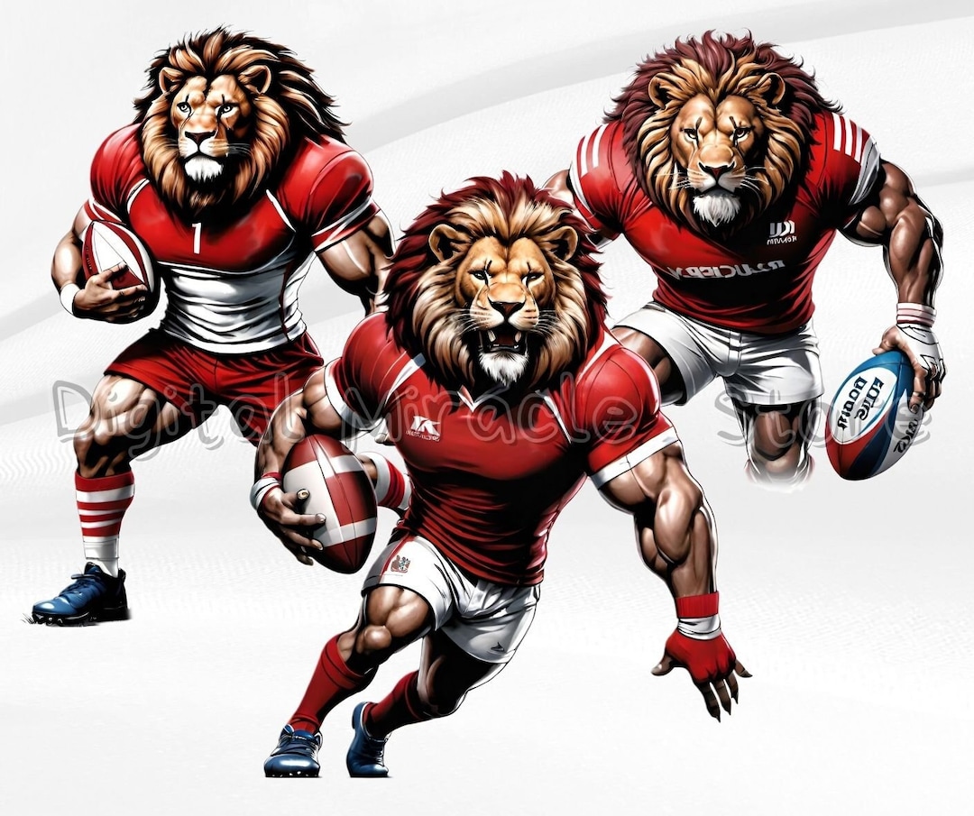 Red Lion PNG, Lion Rugby, Game Day Lion, Lions Football PNG, Rugby ...
