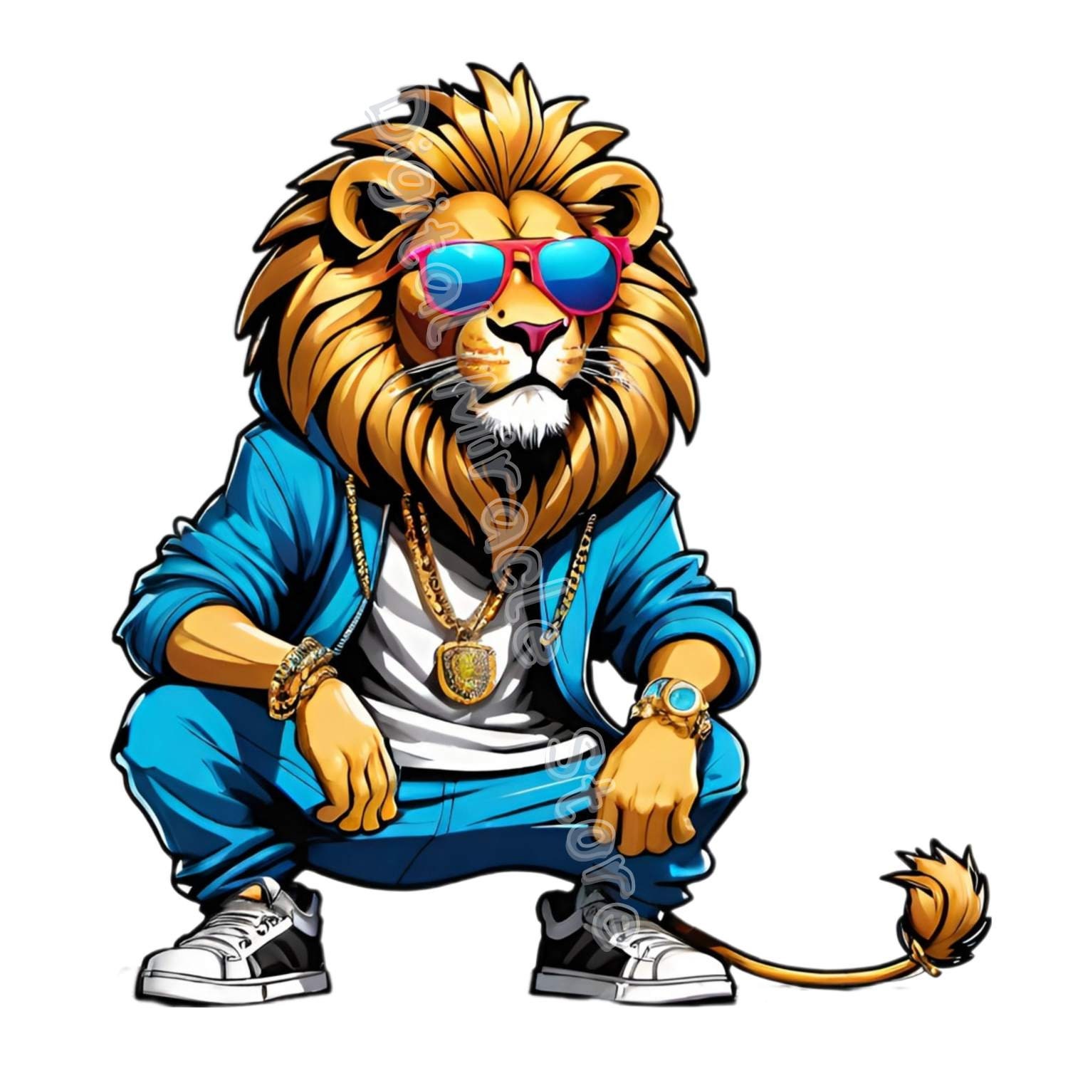 Gangsta Money Lion Png, Urban Lion, Lion Sublimation, Funny Lion, Lion ...