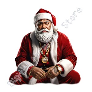 Mexican Santa, Cool Santa PNG, Funny Santa PNG, Hip Hop Santa, Mexican ...