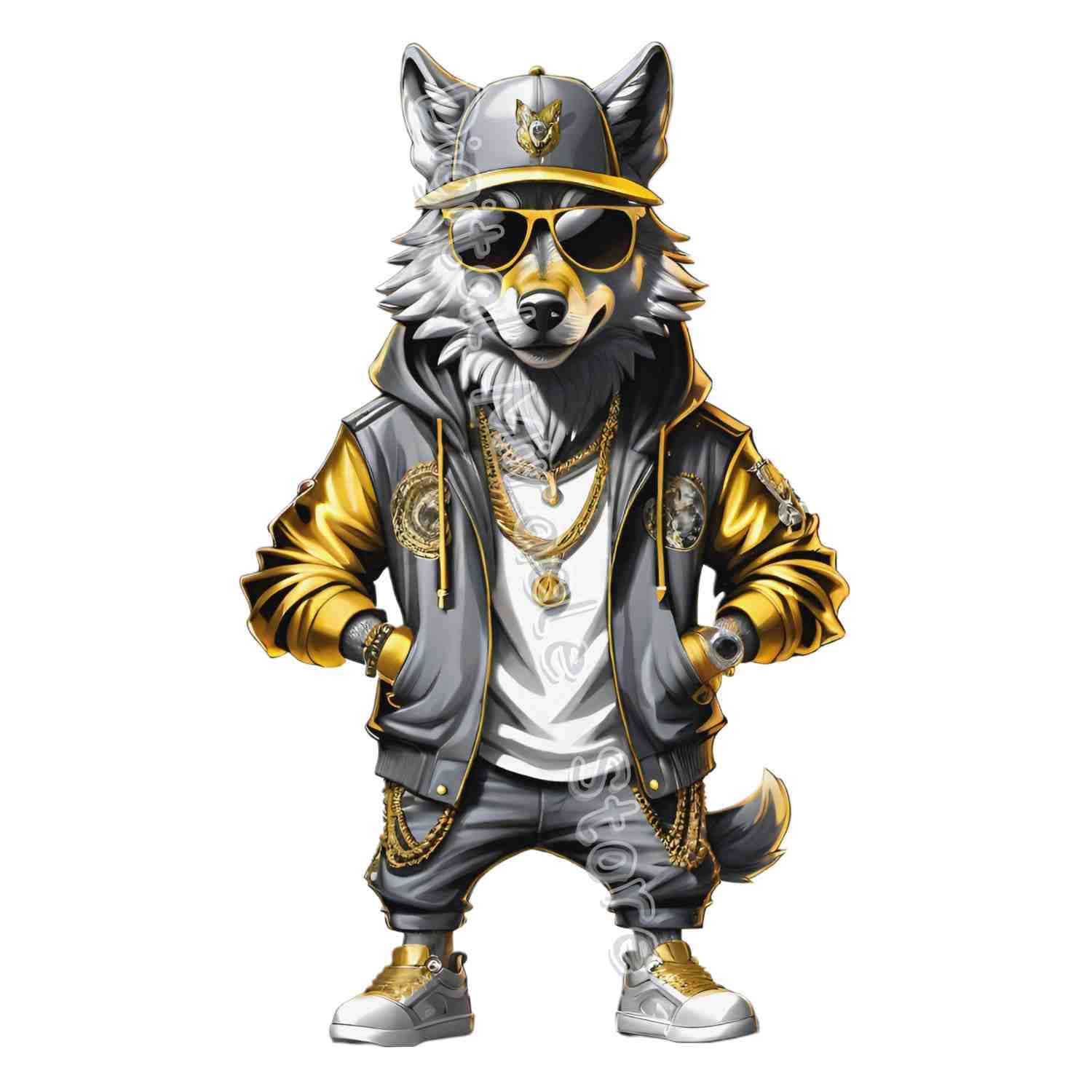 Wolf PNG, Wolf Logo, Wolf Illustration, Hip Hop Wolf, Urban Wolf, Cool ...