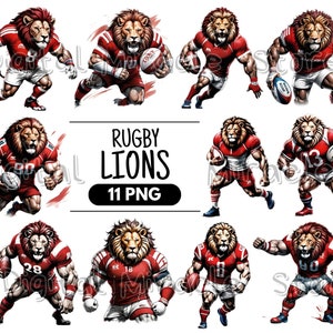 Red Lion PNG, Lion Rugby, Game Day Lion, Lions Football PNG, Rugby ...