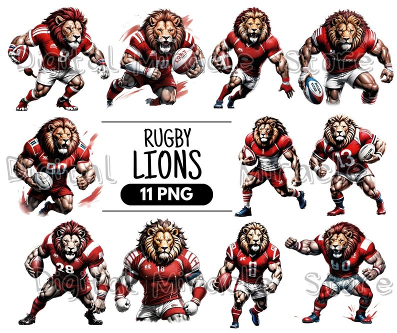 Red Lion PNG, Lion Rugby, Game Day Lion, Lions Football PNG, Rugby ...