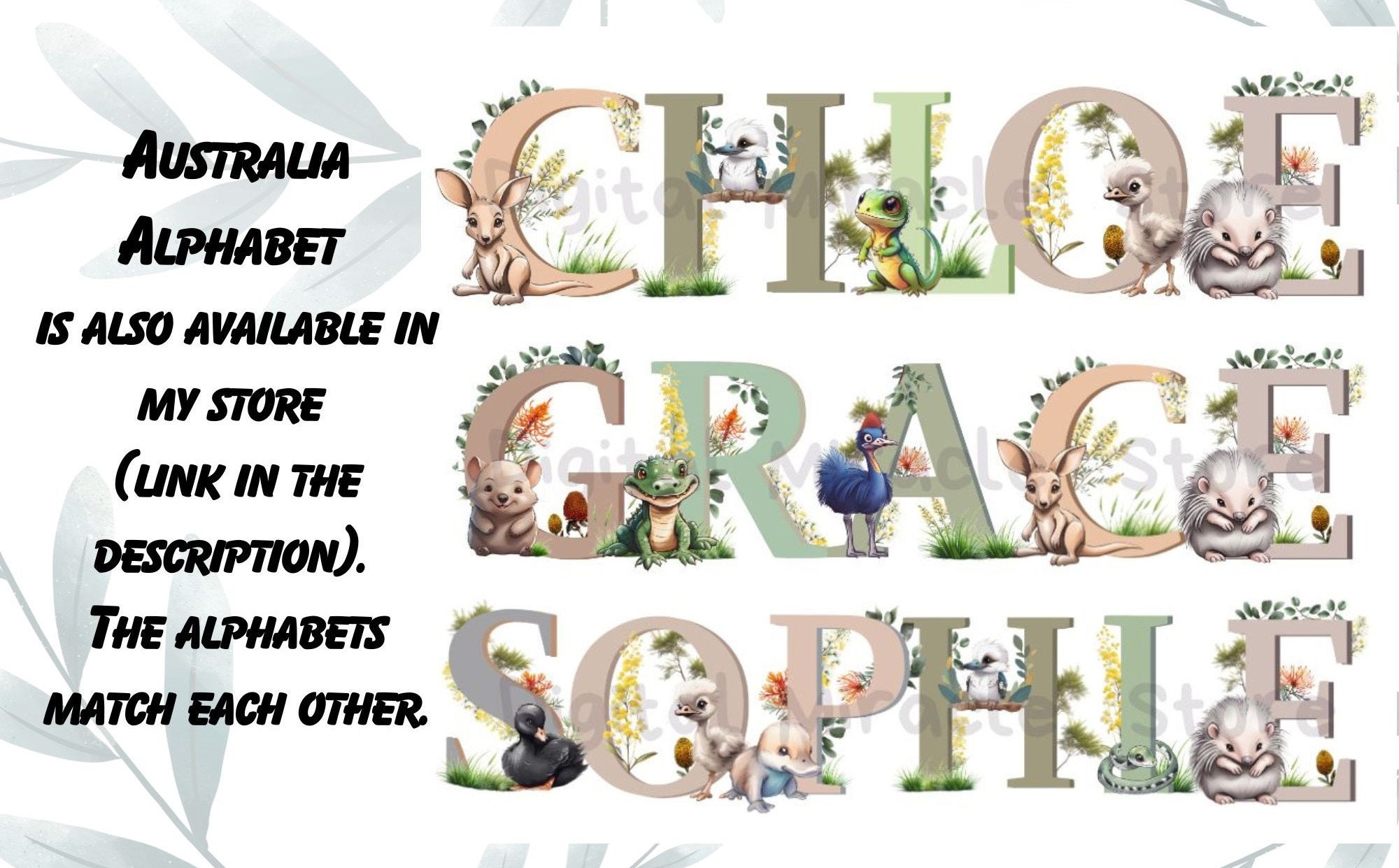 Ocean Alphabet, Ocean Letter Name, Nautical Nursery, Ocean Font ...