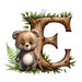 Woodland Alphabet, Forest Alphabet, Woodland Animals Clipart, Cute ...
