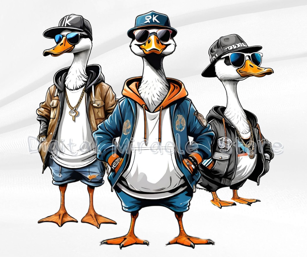 Cool Goose, Geese PNG, Goose PNG, Goose Journal, Urban Goose, Hip Hop ...