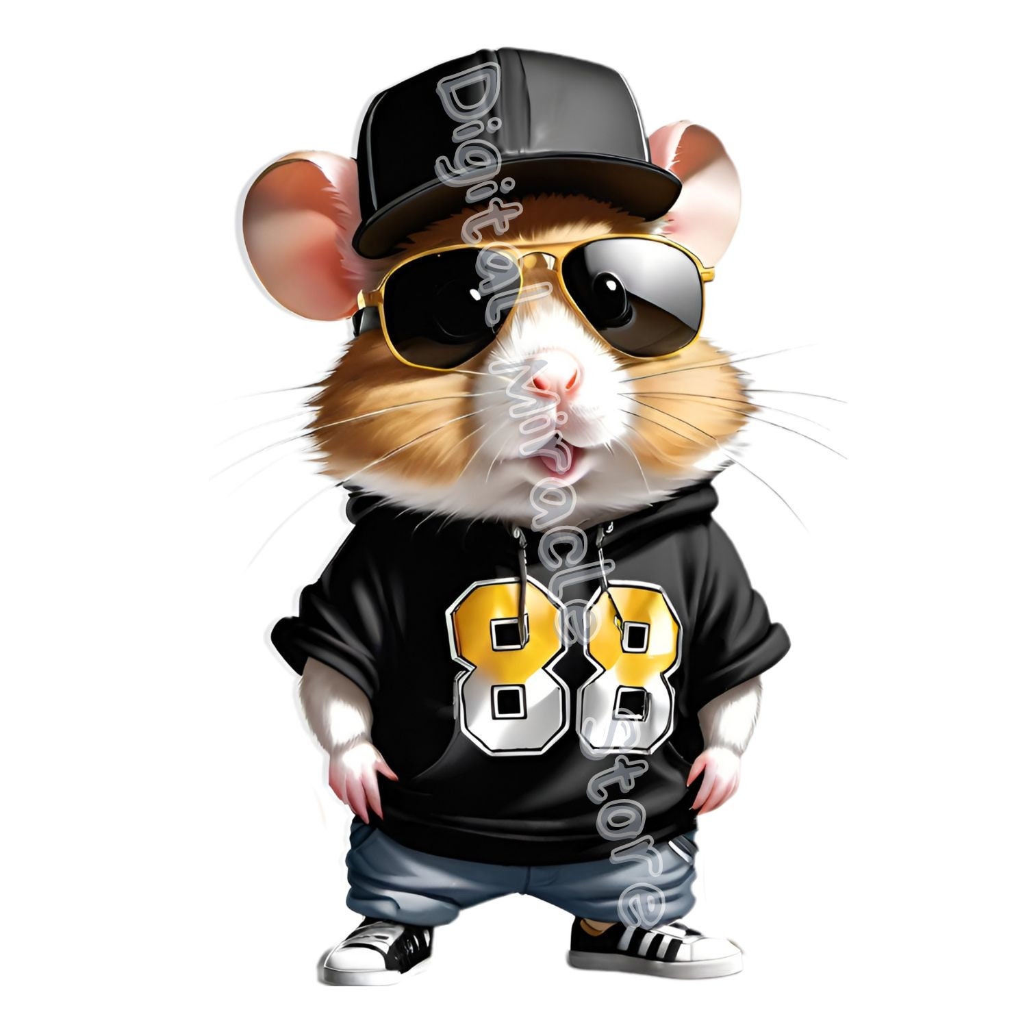Hamster Clipart, Funny Hamster, Cool Hamster, Hip Hop Hamster, Hamster ...