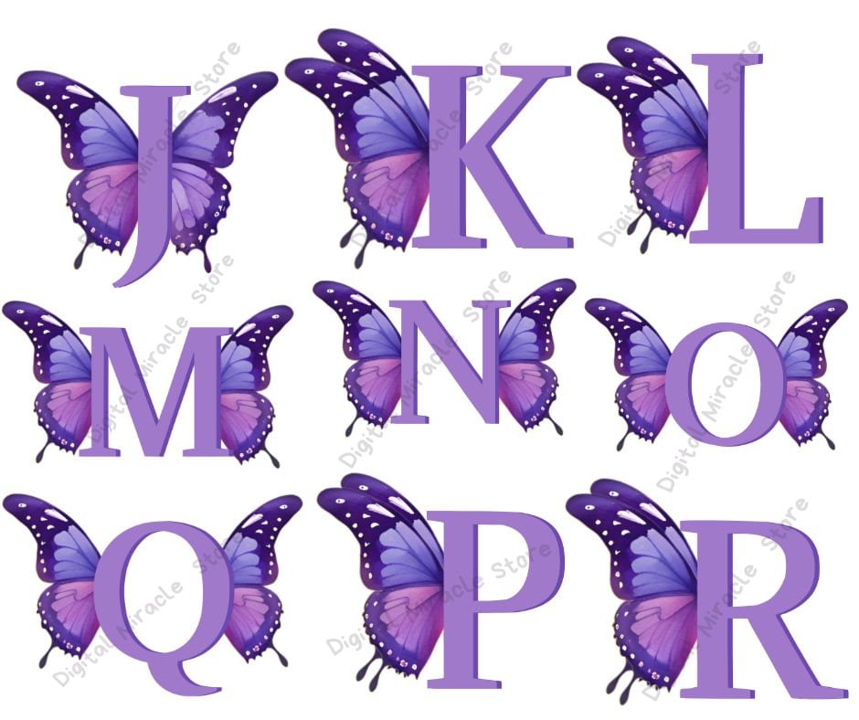 Butterfly Letters, Butterfly ABC, Butterfly Wing Letters, Butterfly ...