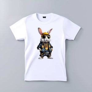 Cool Bunny, Rabbit in Clothes, Bunny Sublimation, Bunny Clipart, Hip ...