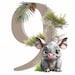 Safari Numbers PNG, Jungle Clipart, Safari Animals, Numbers Clipart ...