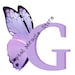 Butterfly Wing Letters, Butterfly Monogram Clipart, Butterfly Alphabet ...