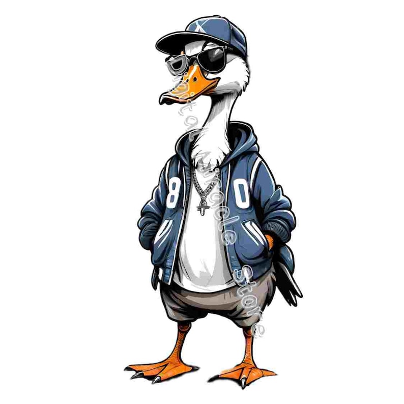 Cool Goose, Geese PNG, Goose PNG, Goose Journal, Urban Goose, Hip Hop ...