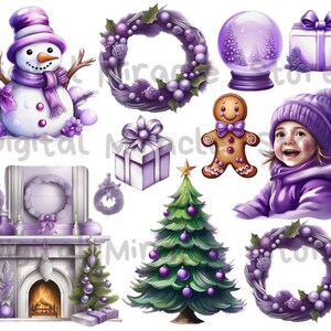 Purple Christmas PNG, Purple Christmas Clip Art, Purple Christmas ...
