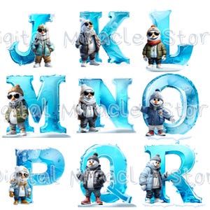 Snowman Alphabet, Ice Alphabet, Winter Alphabet, Winter Alphabet ...