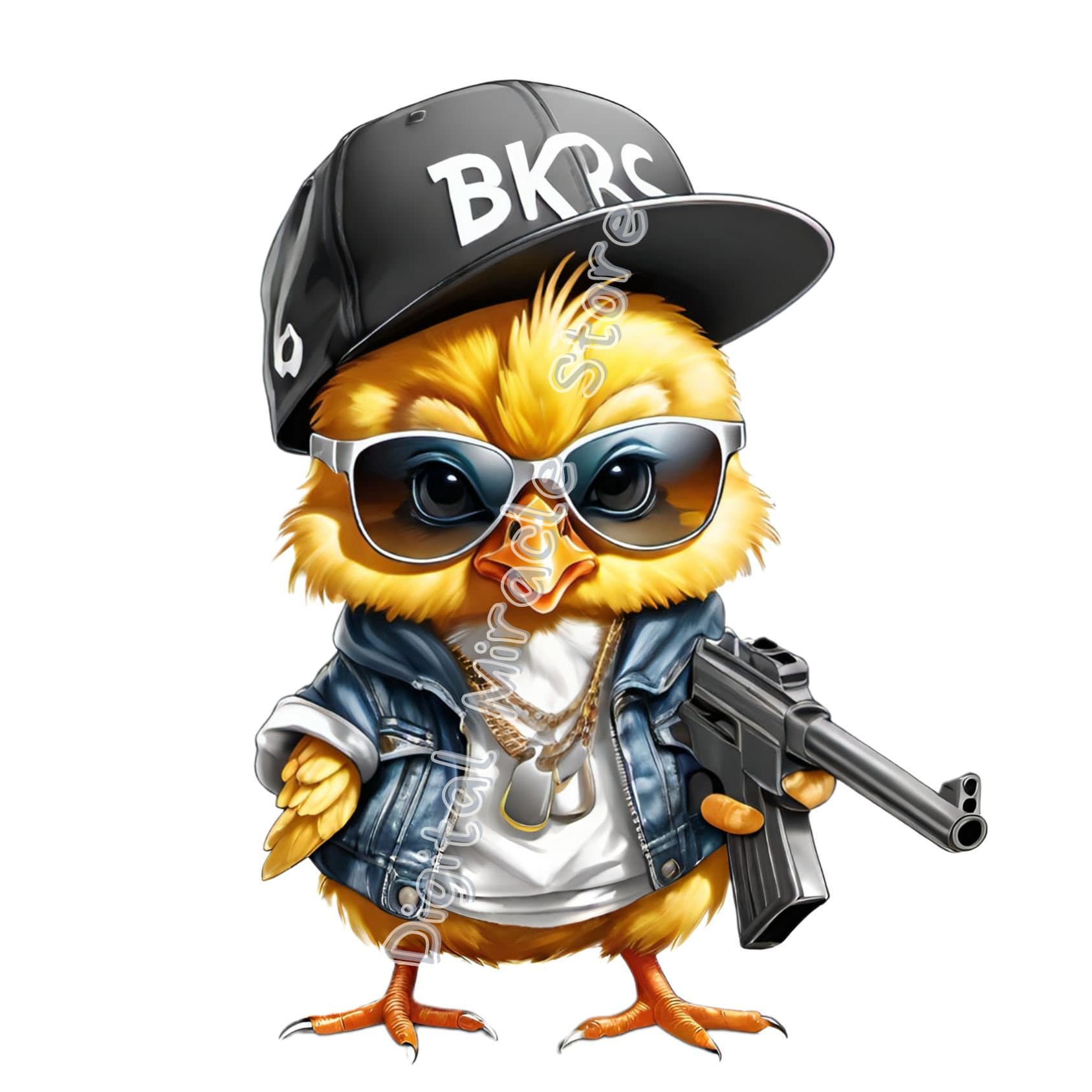 Gangsta Chicken, Chickens With Guns, Chickens in Clothes Clipart ...