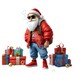 Cool Santa PNG, Santa With Sunglasses, Funny Santa, Hip Hop Santa ...