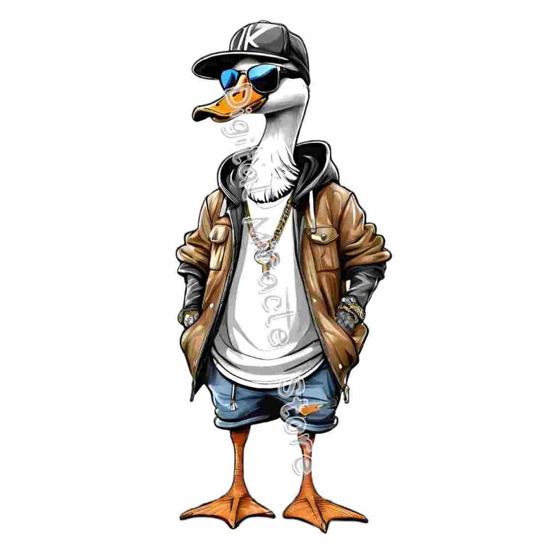 Cool Goose, Geese PNG, Goose PNG, Goose Journal, Urban Goose, Hip Hop ...
