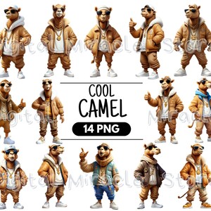 Cool Camel With Sunglasses, Funny Camel, Hip Hop Camel, Streetwear ...