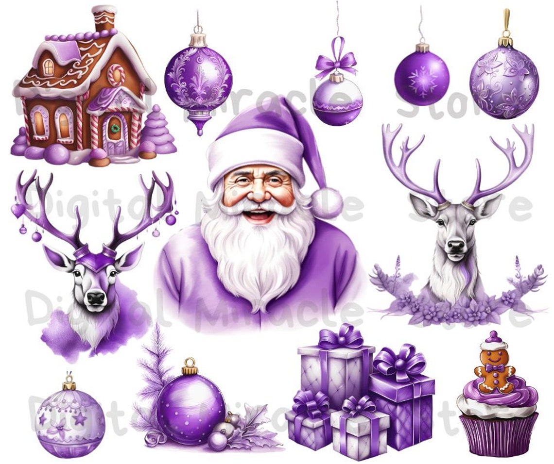 Purple Christmas PNG, Purple Christmas Clip Art, Purple Christmas ...