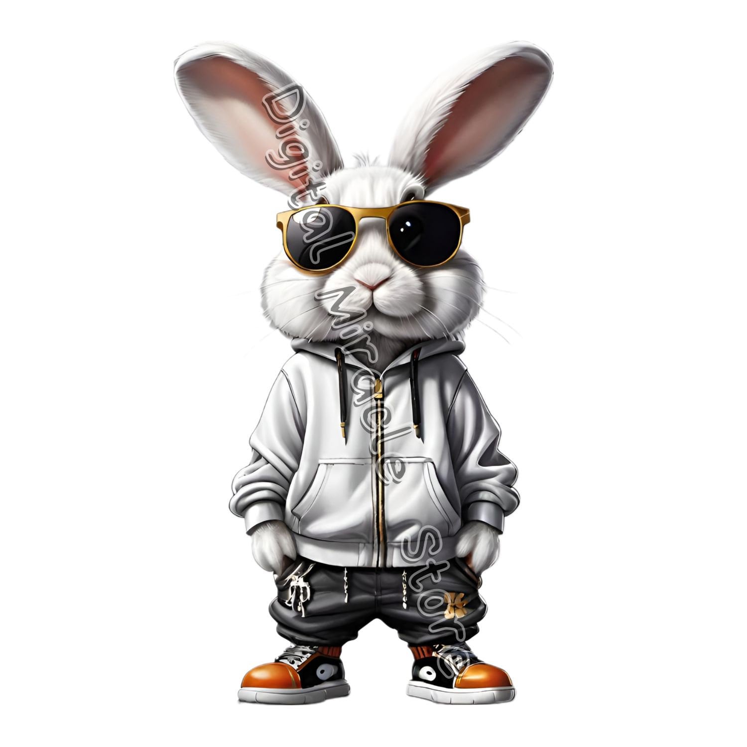 Cool Bunny, Urban Bunny, Gangster Rabbit, Rabbit in Clothes, Hip Hop ...
