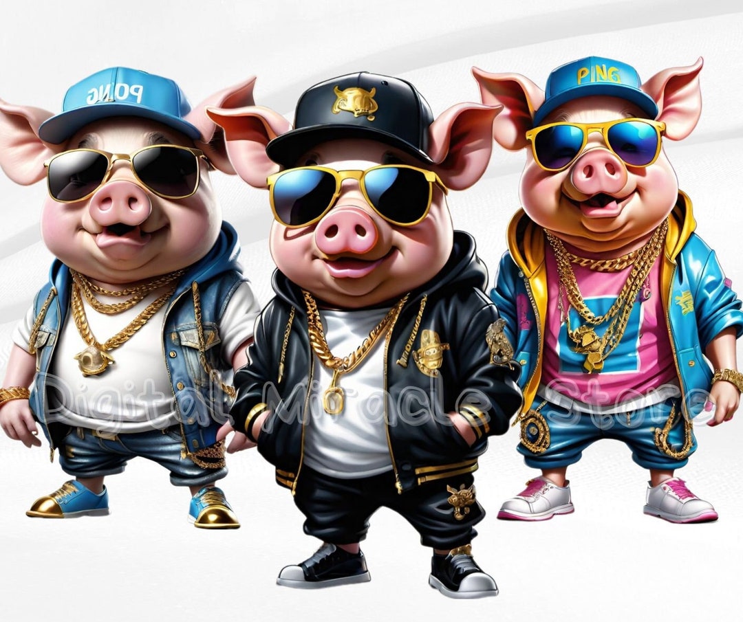 Funny Farm Animal PNG, Funny Pig PNG, Pig With Sunglasses, Pig Clip Art ...