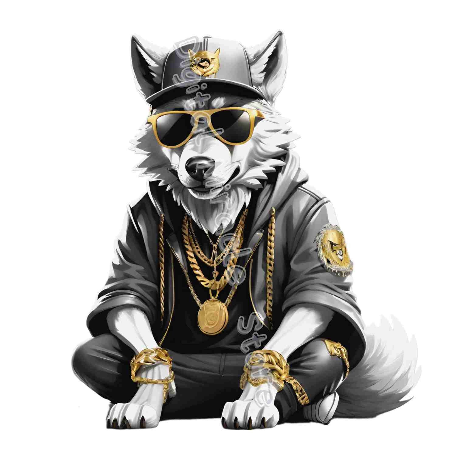 Wolf PNG, Wolf Logo, Wolf Illustration, Hip Hop Wolf, Urban Wolf, Cool ...