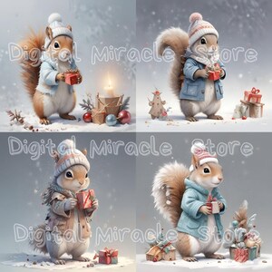 Christmas Squirrel, Cute Squirrel, Christmas Animals, Baby Squirrel ...