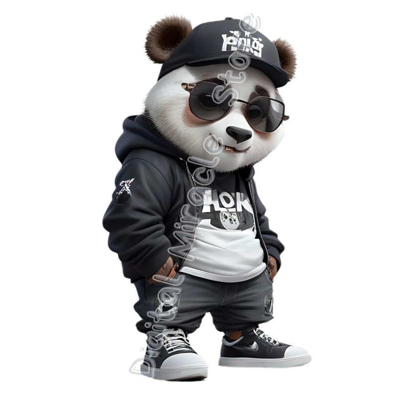 Panda With Sunglasses, Funny Panda, Cool Panda, Hip Hop Panda, Panda ...