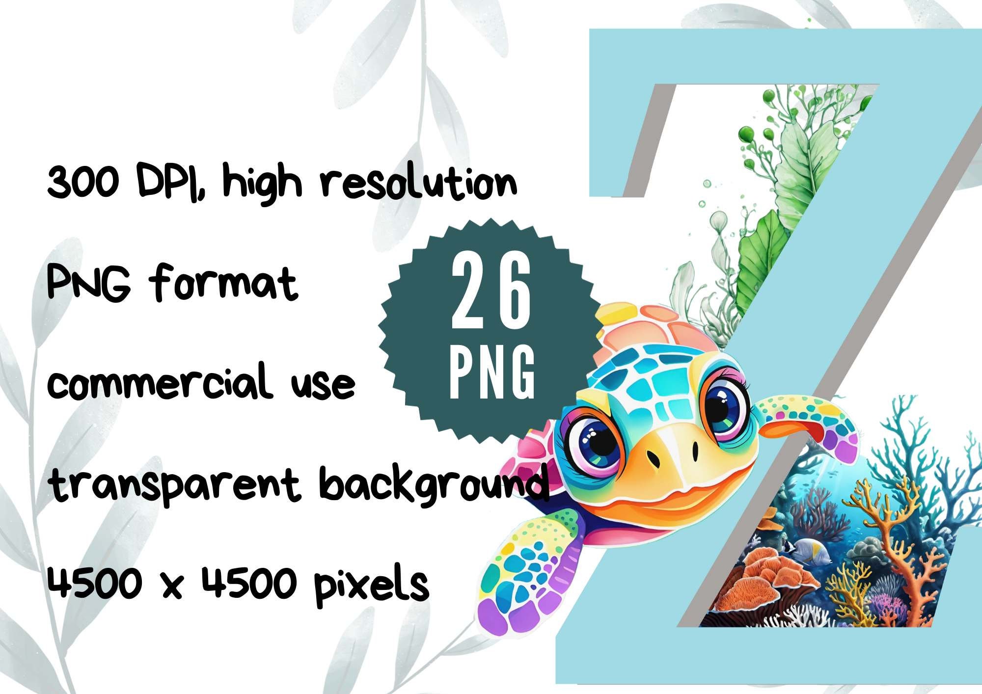 Ocean Alphabet, Ocean Letter Name, Nautical Nursery, Ocean Font ...