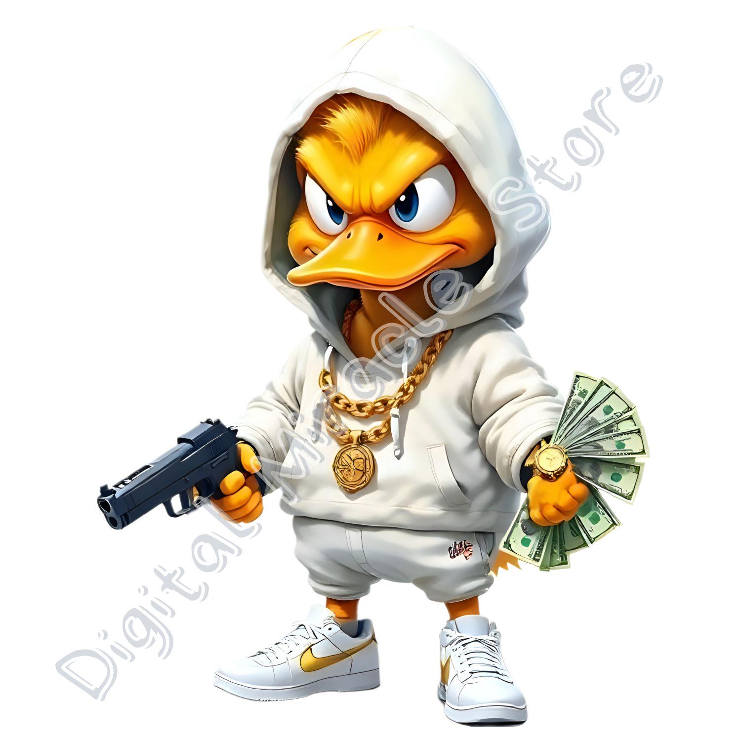 Gangster Duck, Cool Duck PNG, Cartoon Duck, Duck With Boots, Duck PNG ...