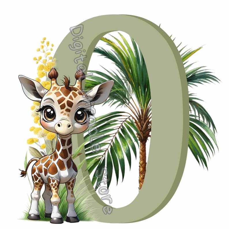 Safari Numbers PNG, Jungle Clipart, Safari Animals, Numbers Clipart ...