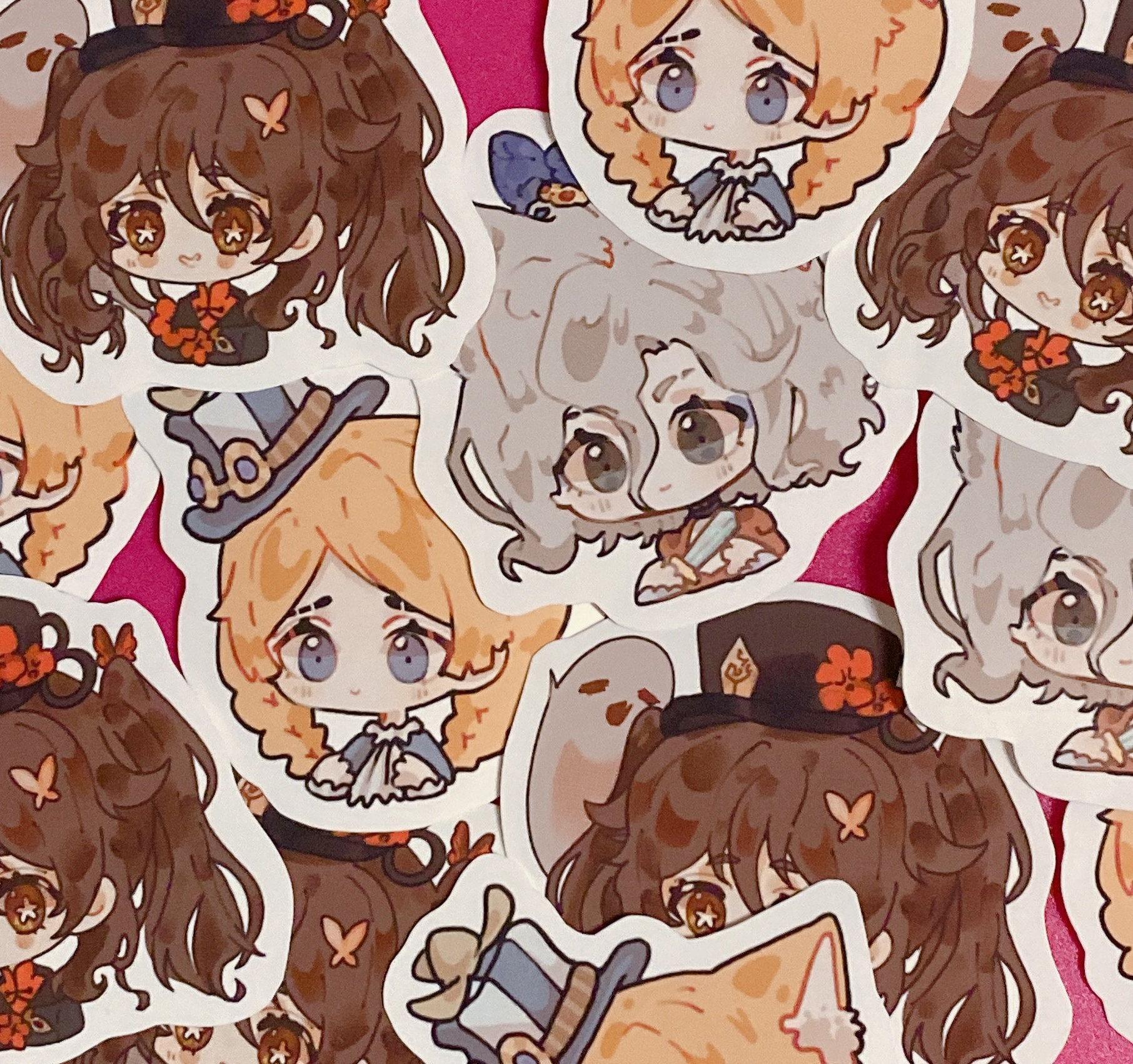 Cute Chibi Waterproof Vinyl Stickers Games and Anime Identityv Mitsuji ...