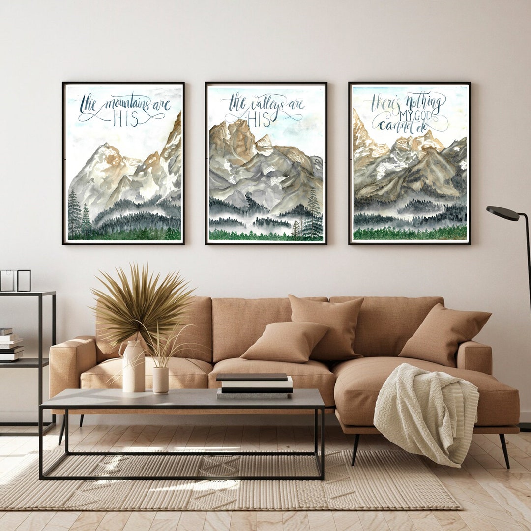 Bible Verse Wall Art, Printable Bible Verse Prints, Psalm 19:1, Baby ...