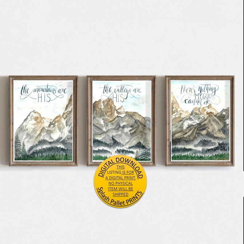 Bible Verse Wall Art, Printable Bible Verse Prints, Psalm 19:1, Baby ...