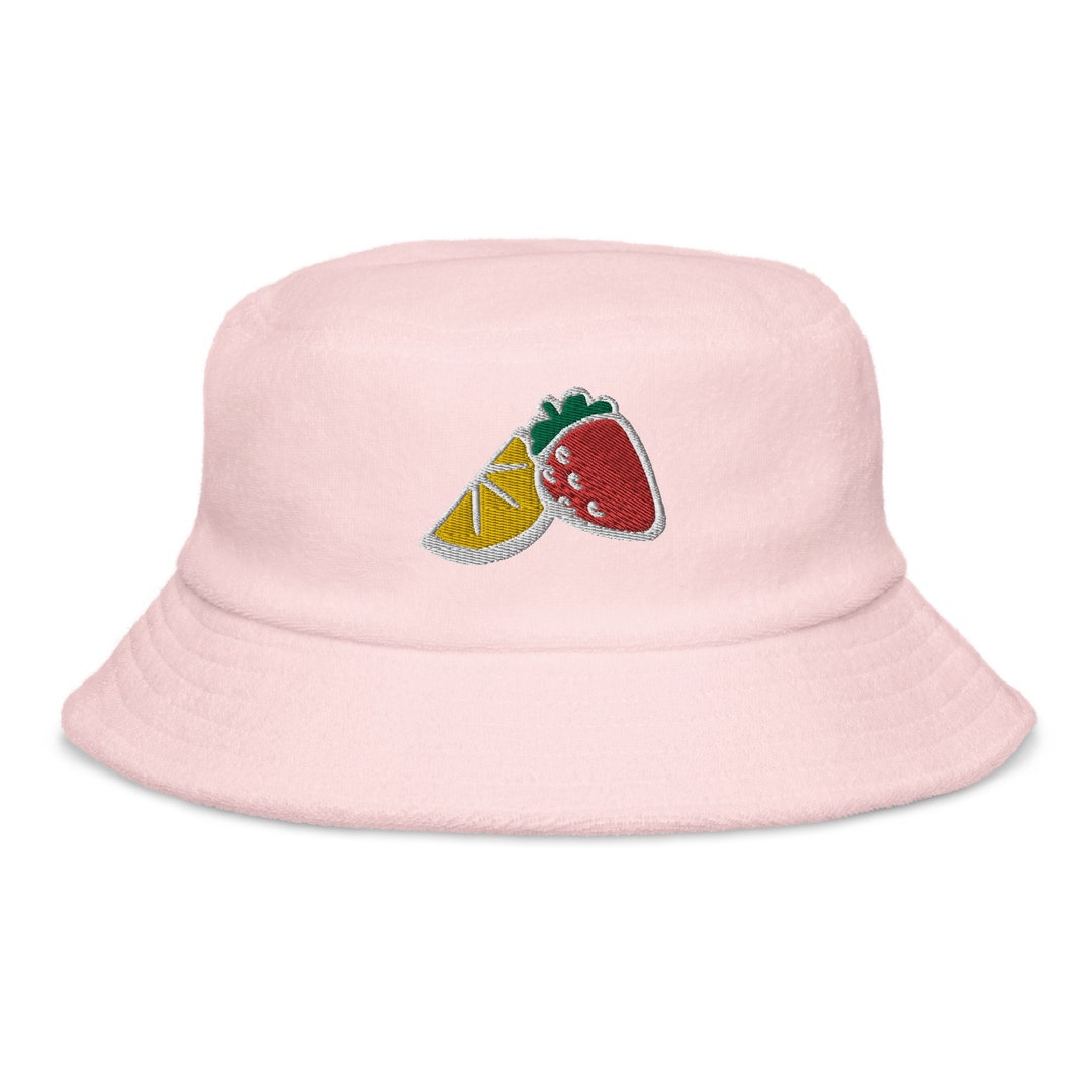 Strawberry and Lemon Bucket Hat - Etsy