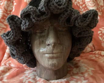 Neon Burst Granny Square Ruffle Hat - Etsy