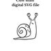 DIGITAL Download Svg, Happy Snail Svg, Snail Shell Svg, Snails ...