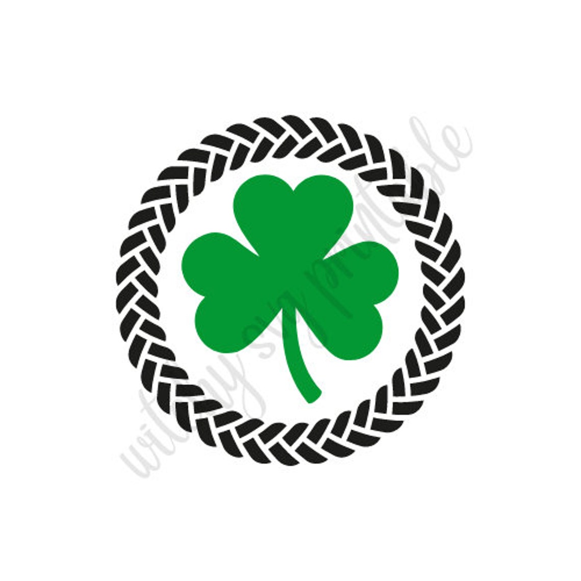 SVG Shamrock Celtic Knot Circular Vinyl Cricut Heat Press File St ...