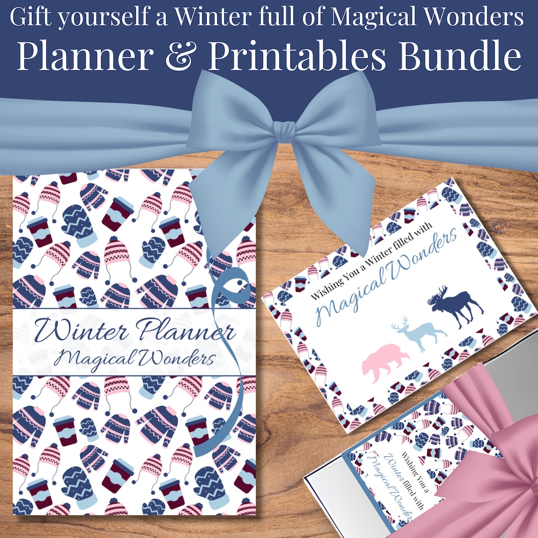 Winter Wonders Planner & Printable Kit With Outdoor - Etsy Canada